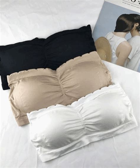 로맨시스 오프숄더 브라렛 편한 노와이어 끈없는 브라 수면 여름 튜브탑 스트랩리스 노끈브라 후크 브라탑 오픈숄더 파인옷 입을때 속옷