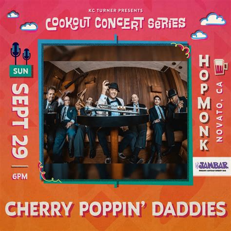 Kc Turner Cookout Concert Series Cherry Poppin Daddies Visit Novato