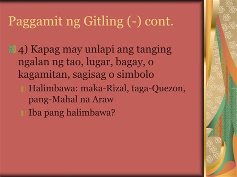 Ppt Ang Gamit Ng Gitling Powerpoint Presentation Free Download Id