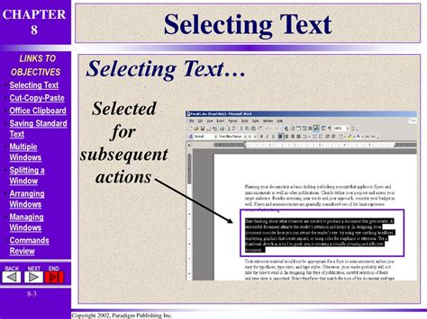Manipulating Text Within And Between Documents Ppt Download