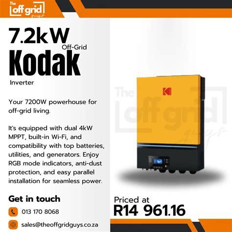 Kodak Solar Off Grid Inverter Max 72kw 48v The Off Grid Guys