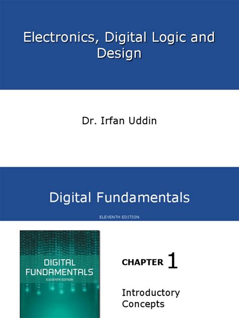 ch1 of digital logic and design pdf integrated circuit logic gate