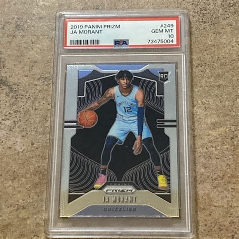 2019 Panini Prizm Ja Morant Rookie Silver Psa 10 🔥🔥 Memphis Grizzlies