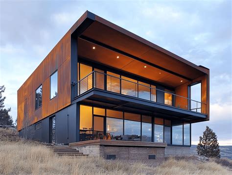 Steel Contemporary Homes Concrete And Steel Create Modern Meets