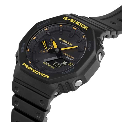 G Shock Analog Digital Watch Black Dial Black Resin Strap 485mm