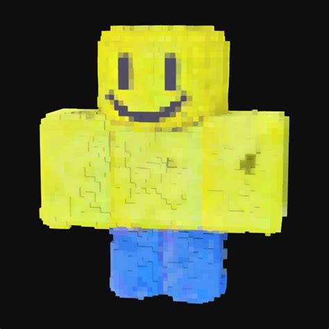 Roblox Player Model Simple Cubes Yellow Body And Arms Blue Torso And Green Pants Head Has