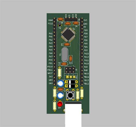 Nearly Thru Hole Devboard For STM F Compatible With Bluepill Spark Logic
