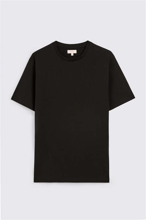 Black Cotton Crew Neck T Shirt Buy Online At Moss