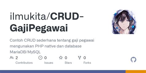 GitHub Ilmukita CRUD GajiPegawai Contoh CRUD Sederhana Tentang Gaji Pegawai Mengunakan PHP