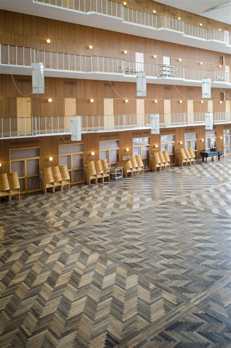 Aarhus City Hall Solid Pattern Blocks Oak Architect Arne Jacobsen