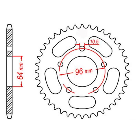 Mtx 254 Steel Rear Sprocket 520 Pitch 48 Teeth 11 Ka2 48