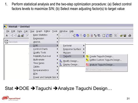 Introduction To Taguchi Method Ppt