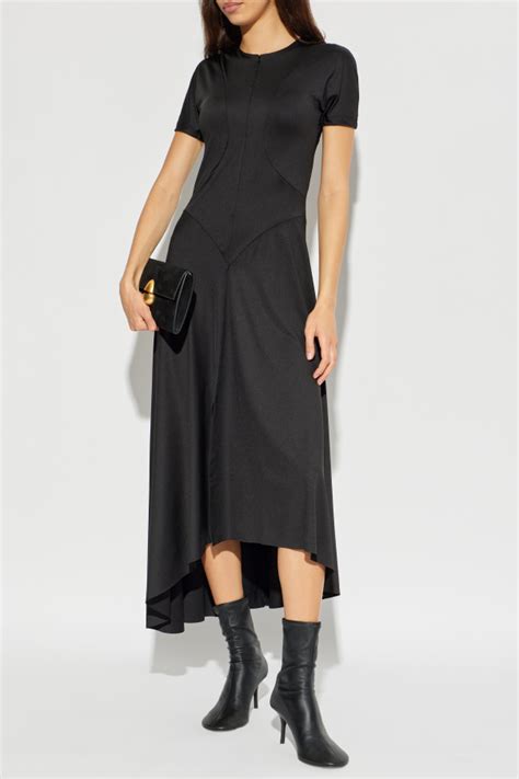 Black Asymmetrical Cut Dress Victoria Beckham Vitkac Gb