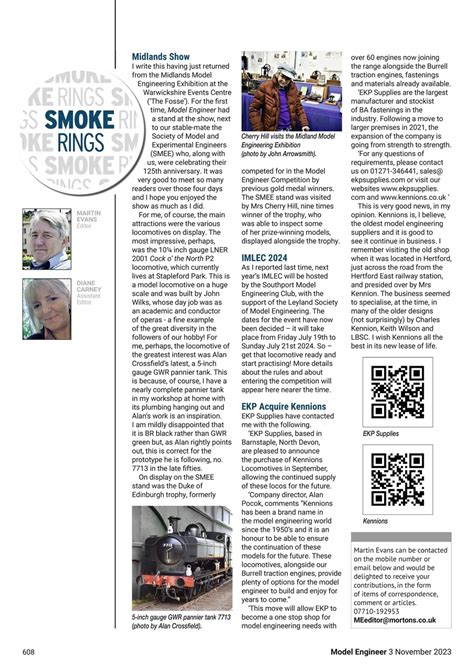 Model Engineer Magazine Issue 4729 Back Issue