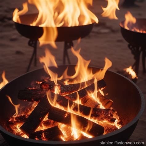 Havan Fire Illustration In Hindu Worship Stable Diffusion Online