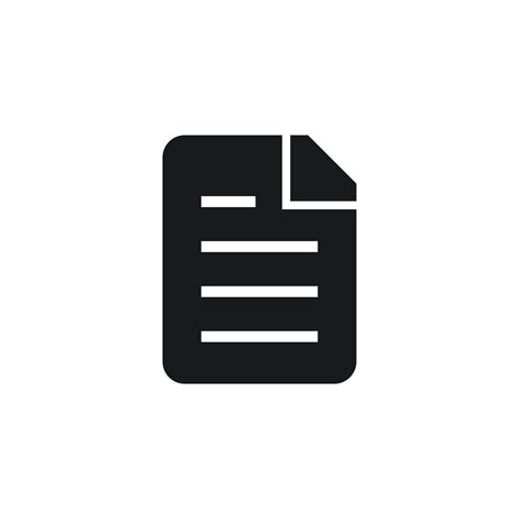 Document Flat Vector Icon Archive Data File Symbol Logo Illustration
