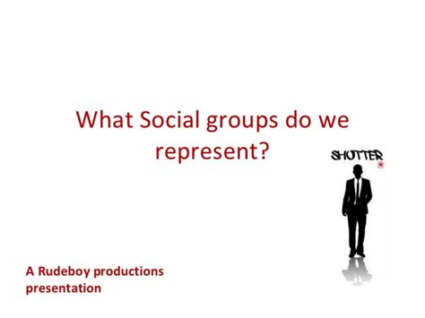 Representation Of Social Groups
