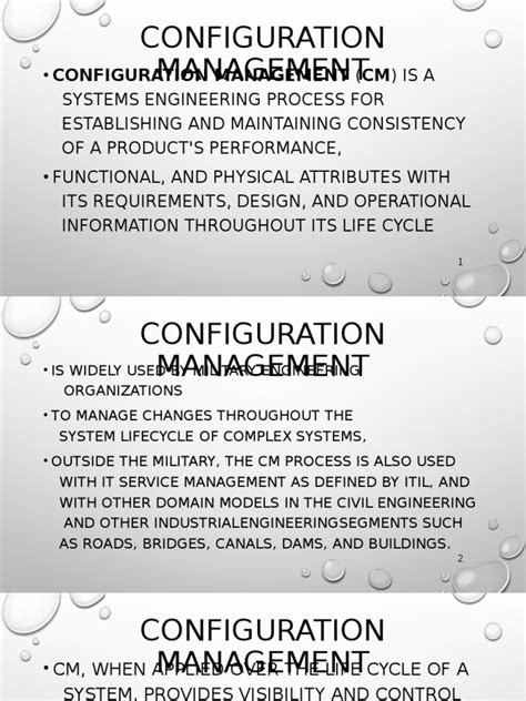 Configuration Management Odp Pdf Systems Science Information Technology