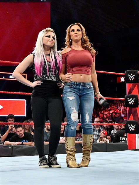 Alexa Bliss And Mickie James Wwe Girls Raw Womens Champion Mickies
