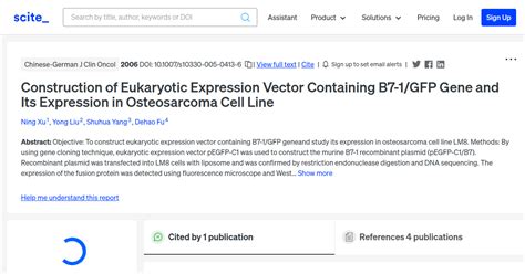 Construction Of Eukaryotic Expression Vector Containing B7 1 Gfp Gene And Its Expression In