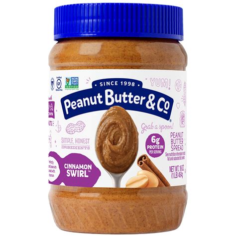Peanut Butter And Co Cinnamon Swirl Peanut Butter Spread 16 Oz Smooth