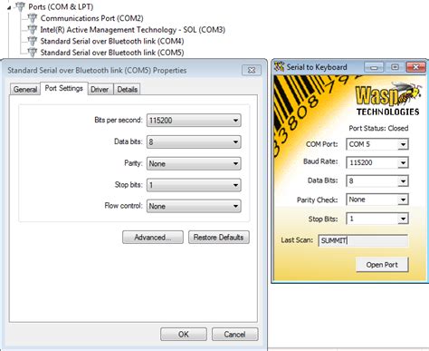 Wws I How Do I Enable Bluetooth Spp On My Wws I Scanner Knowledgebase Hardware