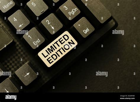 Writing Displaying Text Limited Edition Internet Concept Issuing