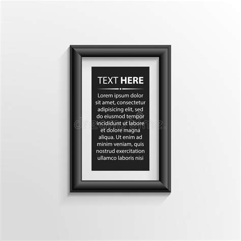 Classis Frame On The Wall Stock Vector Illustration Of Poster 93359845