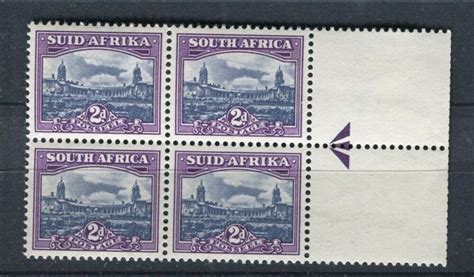 South Africa 1940s Parliament Pictorial Issue 2d Marginal Positional