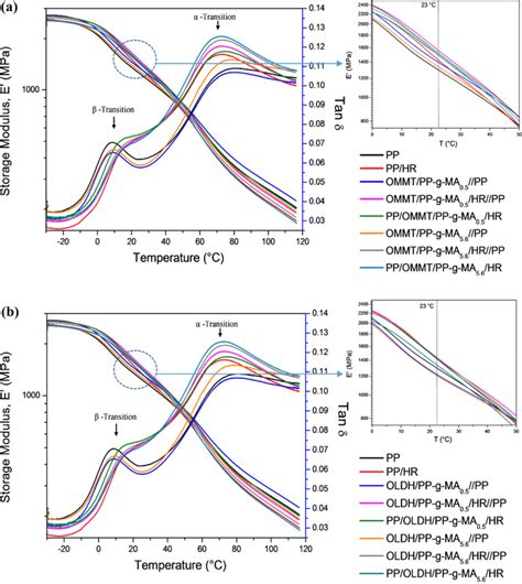 Storage Modulus E′ And Tan δ Curves For A Ommt And B Oldh Download Scientific Diagram