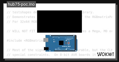 Hub75 O Copy Wokwi Esp32 Stm32 Arduino Simulator