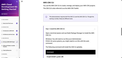 aws cloud development kit cdk getting started tutorials dojo