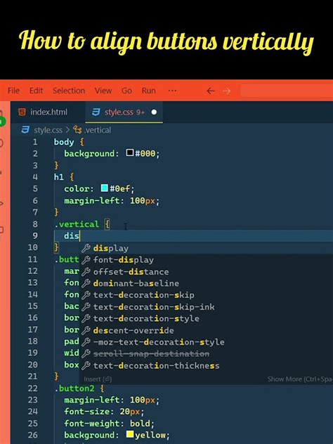 How To Align Buttons Vertically In Html And Css Coding Programminghtmlcss Youtube