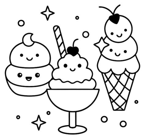 어린이 여름 컨셉의 색칠 책 페이지를 그리는 음료 유리 윤 프리미엄 Ai 생성 벡터