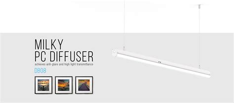 Linear Pendant Light Fixtures 2ft 4ft 5ft With Microwave Sensor