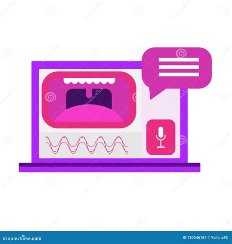 Speech User Interface Design Voice Recognition Technology Vector