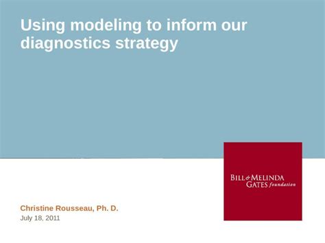 Pptx Using Modelling To Inform Our Diagnostics Strategy Dokumen Tips