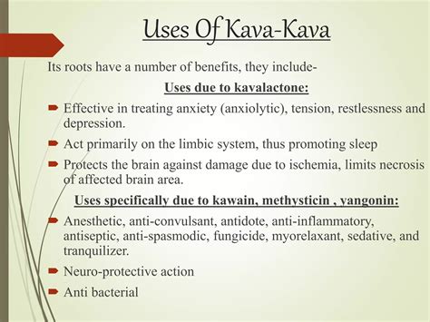 Significance And Importance Of Kava Kava As A Nutraceutical Pptx
