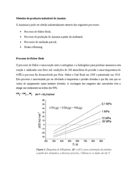 Metodos De Produção Industrial De Amónia Download Grátis Pdf Amônia
