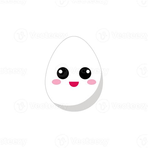 Kawaii White Egg 65883713 Png