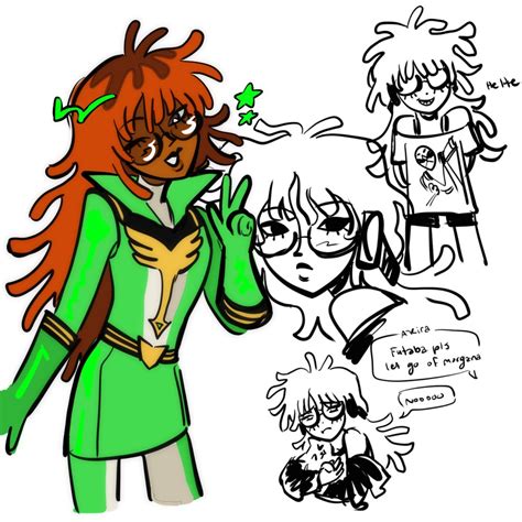 💥 On Twitter Some Futabas I Doodled Futaba And Goro Watching Feather Man Lol