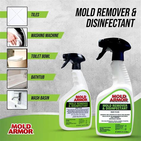 Mold Armor Mold Remover And Disinfectant Rtu 32oz Fg552 Mold Remover