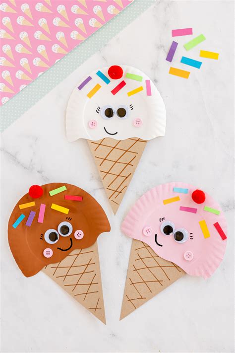 Paper Plate Ice Cream Cones Made To Be A Momma