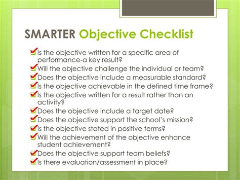PPT SMARTER Objectives PowerPoint Presentation Free Download ID 2728396