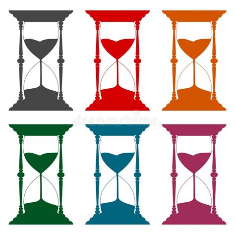 Sand Hourglass Icons Set Stock Vector Illustration Of Graphic 101494241