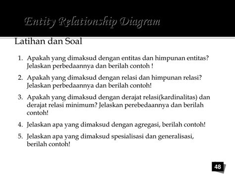 PPT Tugas Basis Data ERD Entity Relationship Diagram PowerPoint Presentation ID