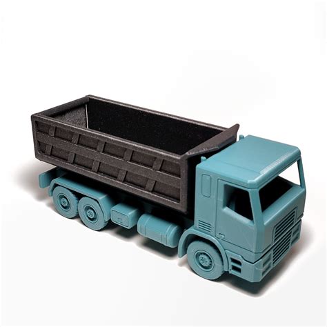 free stl file print in place dump bucket module・3d printer design to