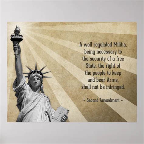 Second Amendment Poster Zazzle