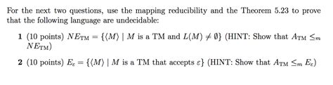 For The Next Two Questions Use The Mapping
