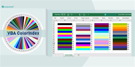 VBA ColorIndex Property Of Excel Range Shape Chart Background Color